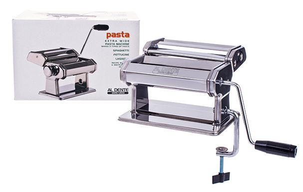 Pasta Machine 18cm Wide Chrome Finish – Domestix Homewares